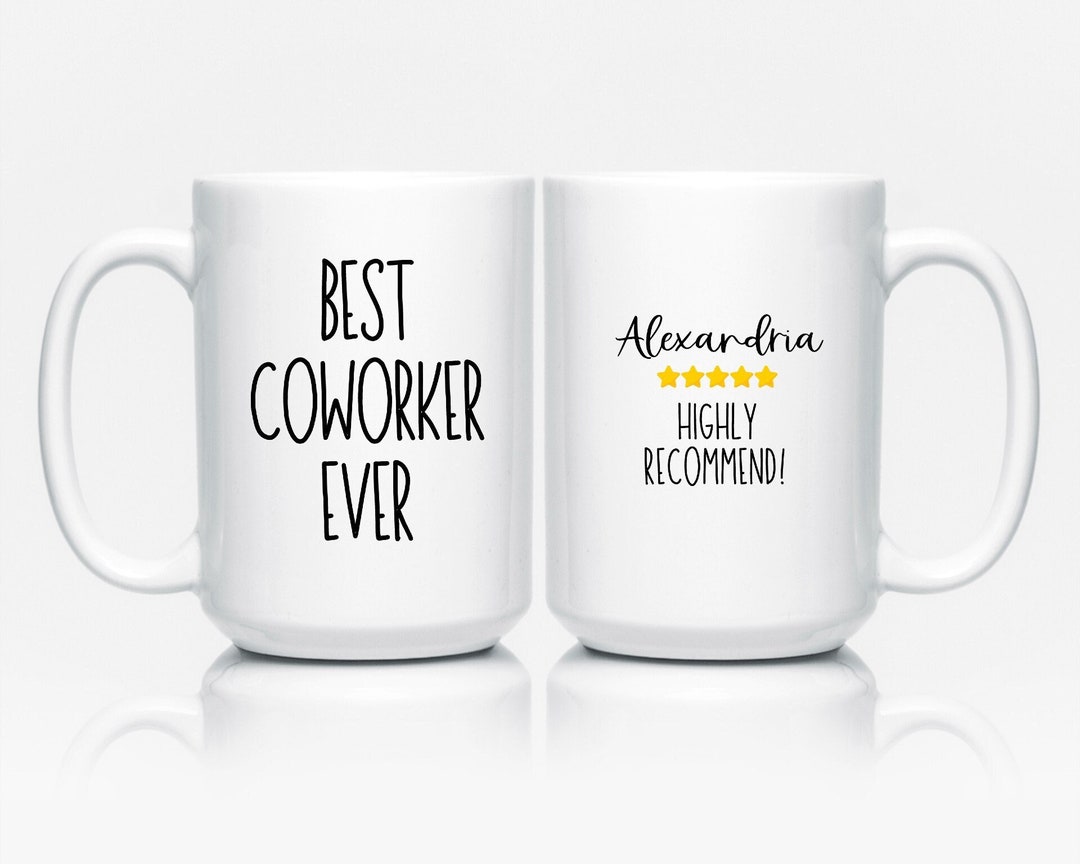 Best Coworker Mug, Personalized Gifts for Coworkers, Funny Coworker ...