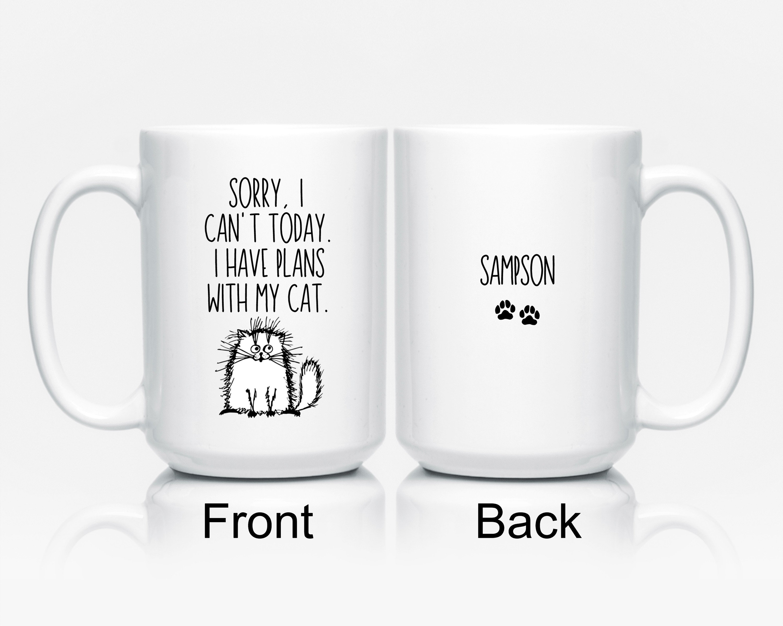 Funny Cat Mug Personalized Cat Mug Cat Themed Gifts Cat | Etsy