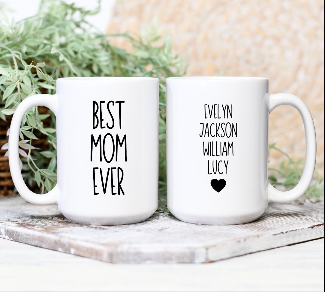 Best Mom Ever Mug, Mom Gift From Kids, Mom Birthday Gift, Presents for ...
