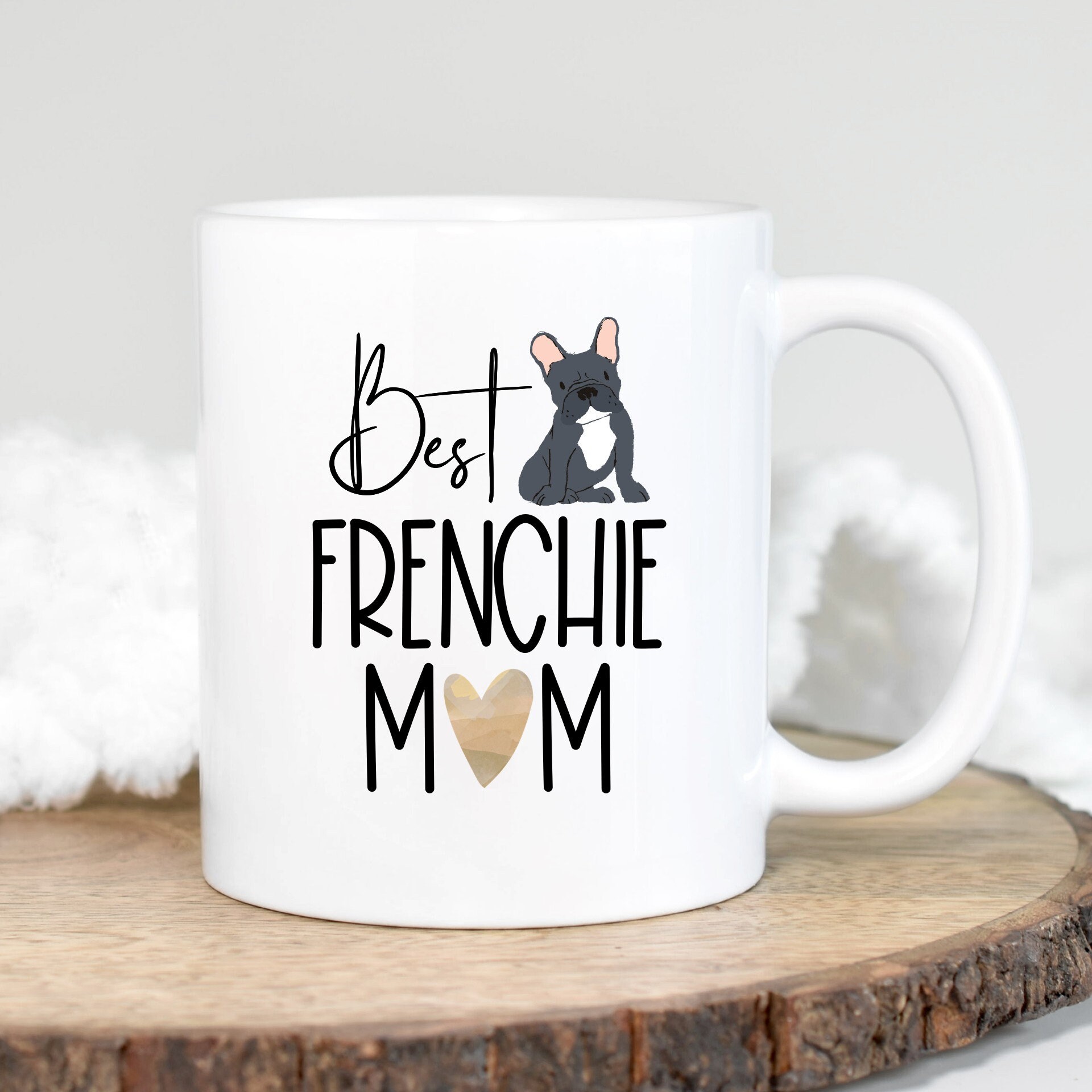 Frenchie Mom Mug Personalized, French Bulldog Gifts, French Bulldog Mug ...