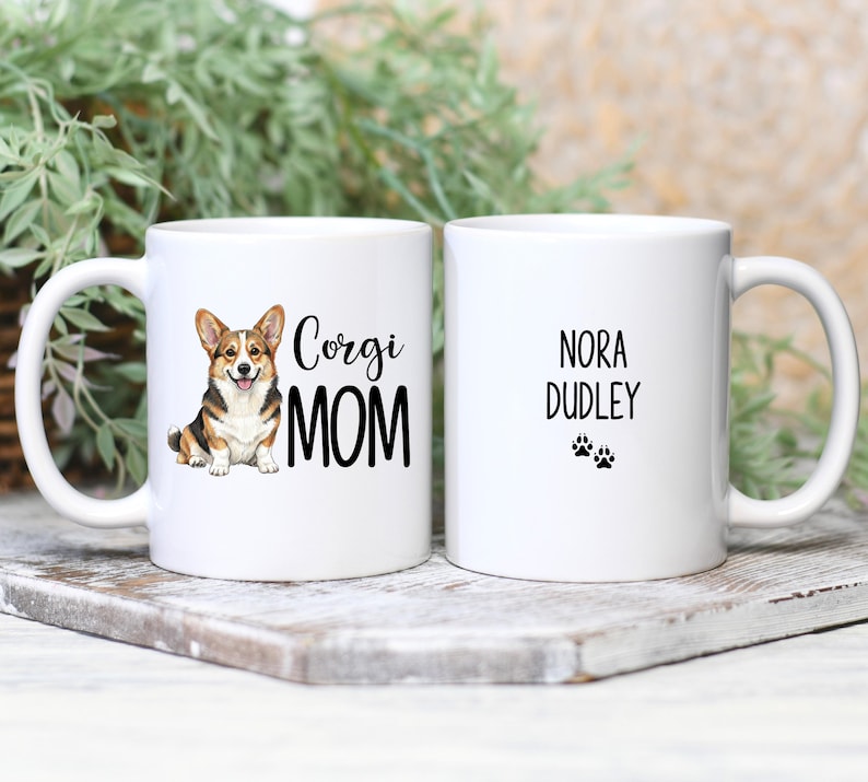 Corgi Mom Mug, Personalized Corgi Gifts for Women - Etsy