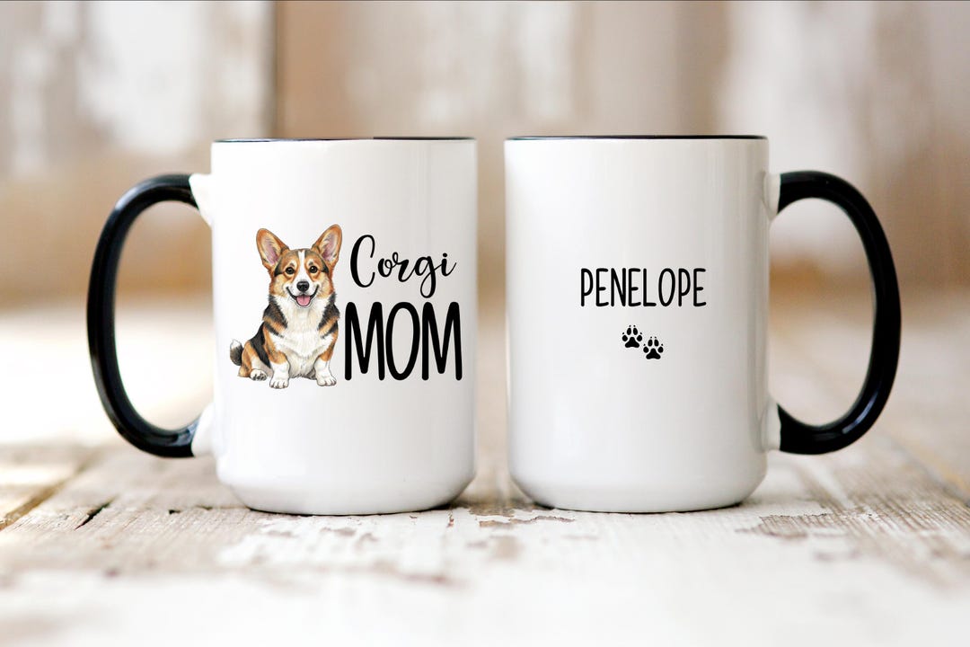 Corgi Mom Mug, Personalized Corgi Gifts for Women - Etsy