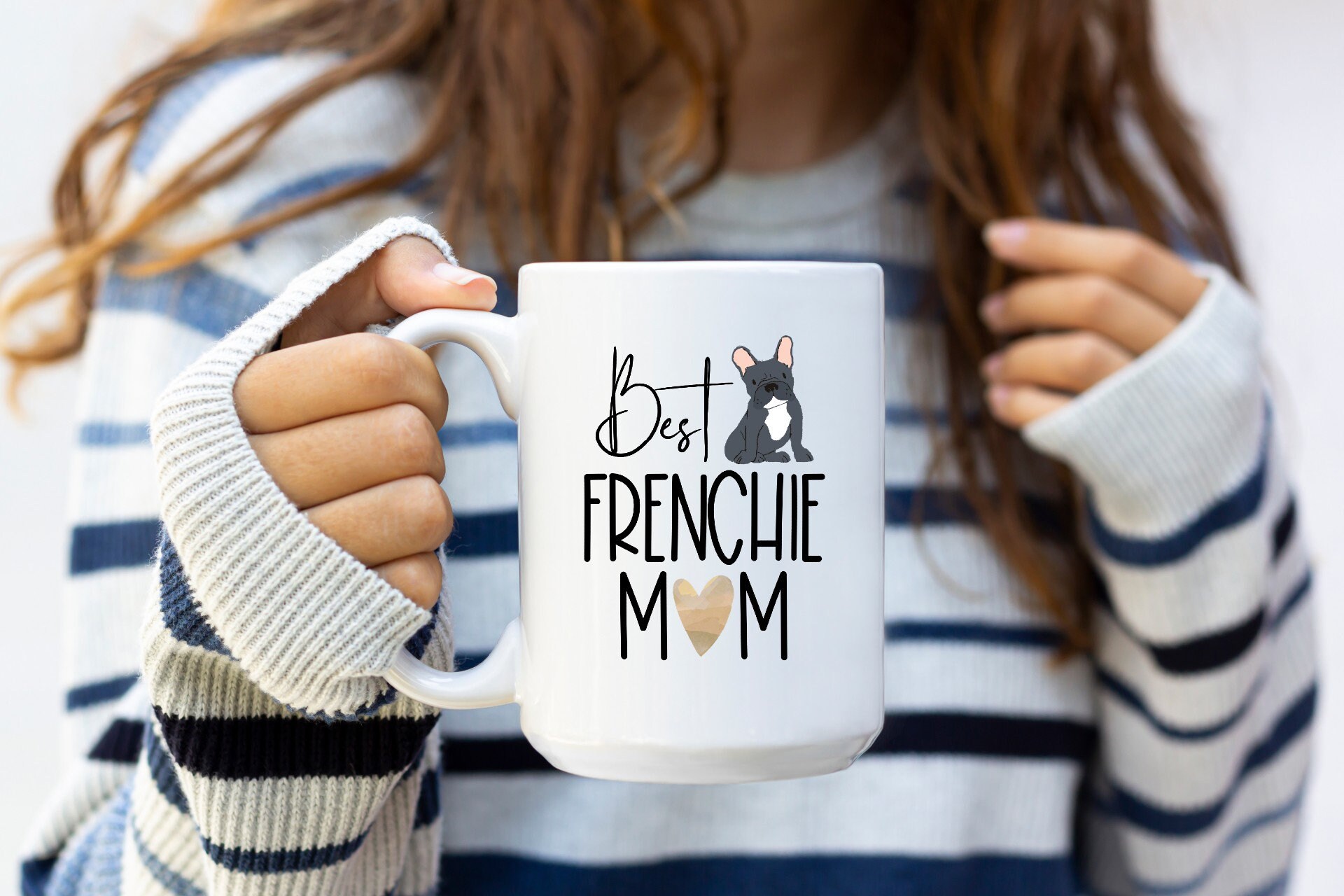 Frenchie Mom Mug Personalized, French Bulldog Gifts, French Bulldog Mug ...