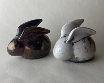 Leaping Hare Ceramic Raku Fired Sculpture - Etsy