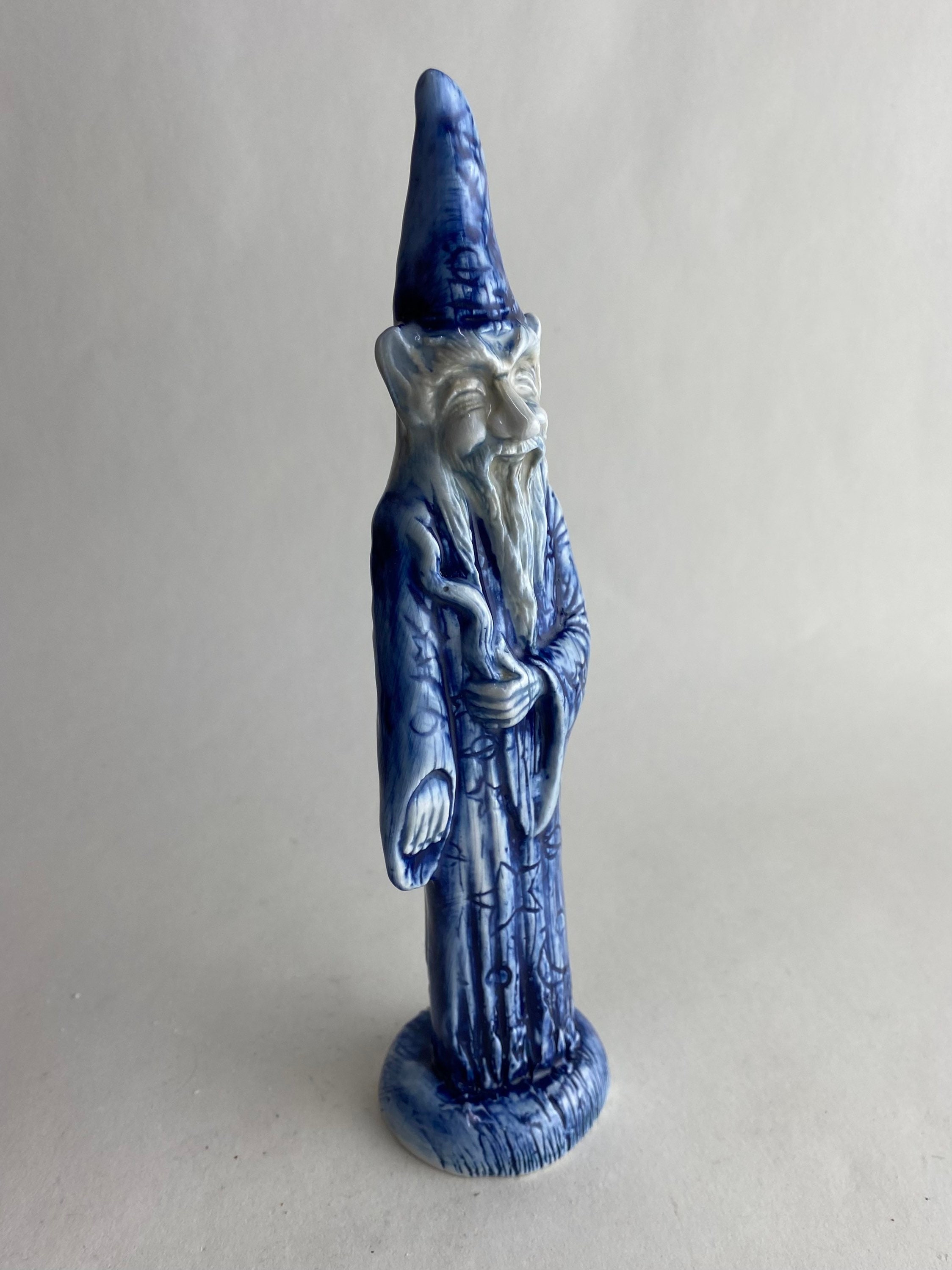 Vintage Inspired Ceramic Skinny Wizard Halloween Figure / - Etsy