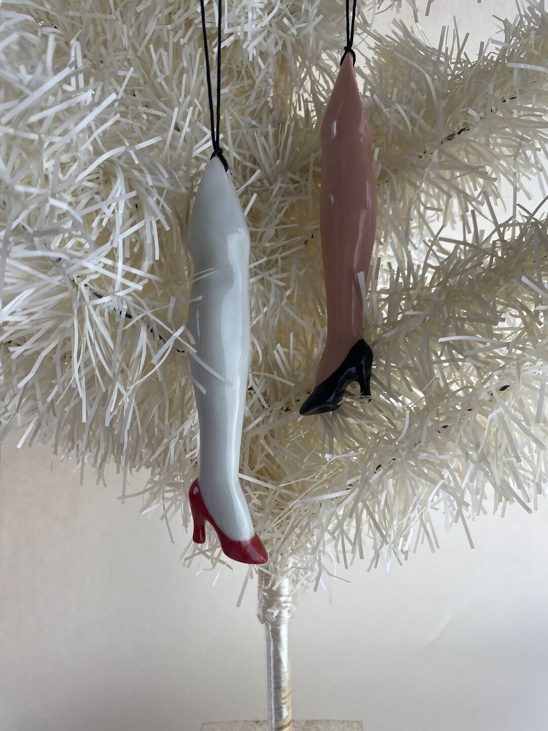 Ceramic Porcelain Leg With High Heel Shoe Ornament Multiple - Etsy