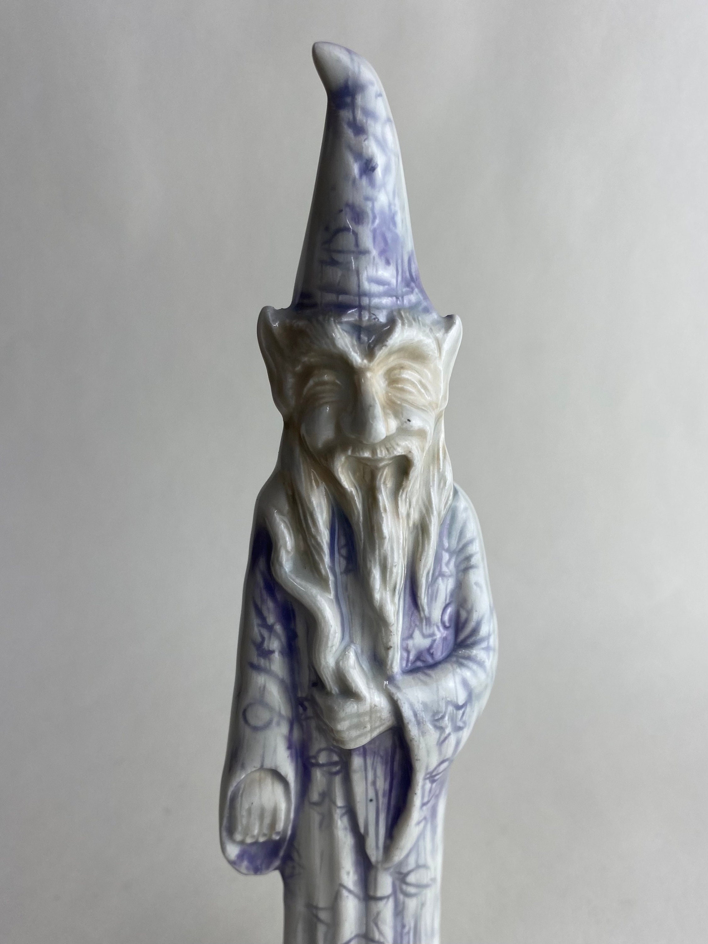 Vintage Inspired Ceramic Skinny Wizard Halloween Figure / - Etsy