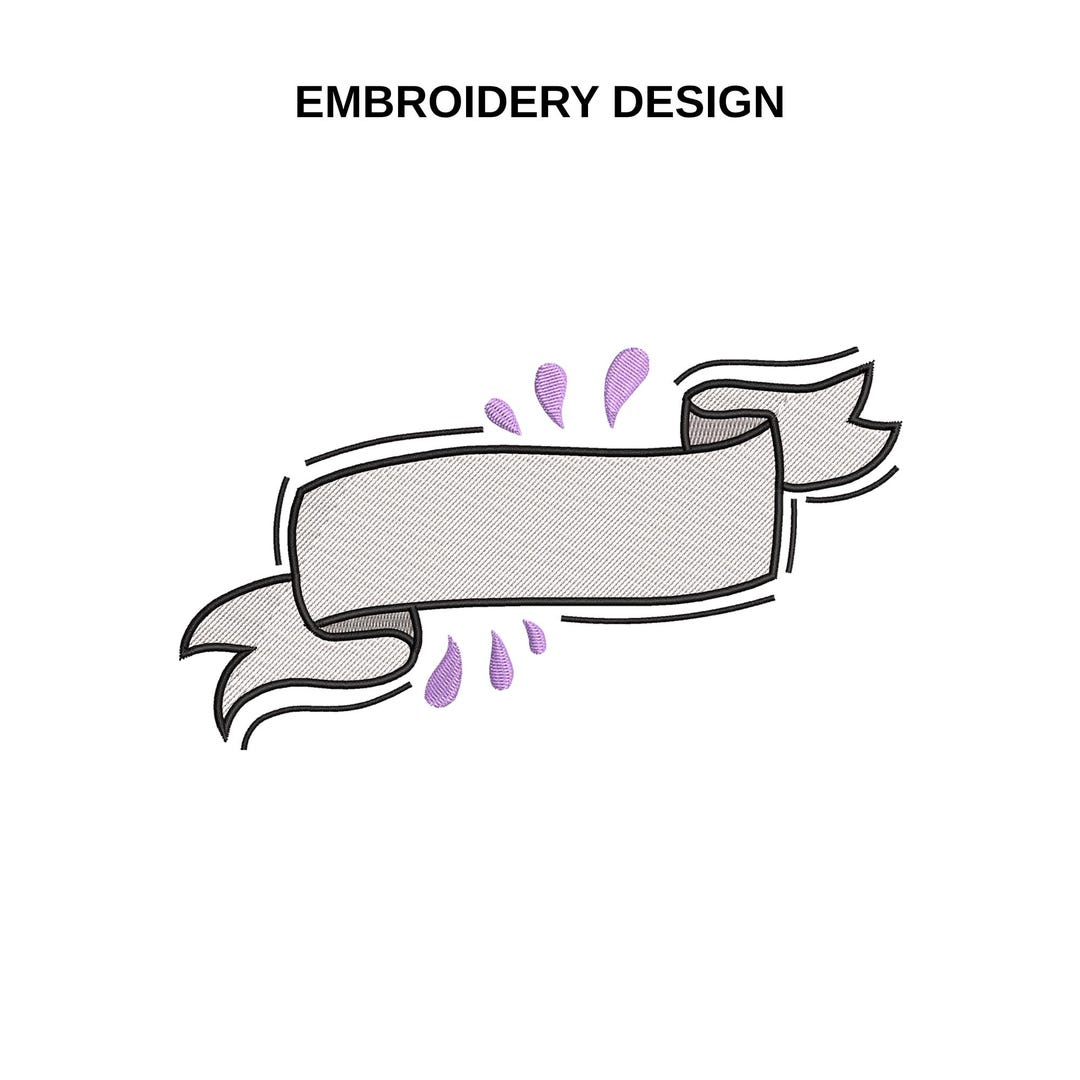 Banner Embroidery Design, Banner Decoration, Embroidery Machine File ...