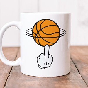 Basketball SVG, Middle Finger PNG, Cute Clipart, Cricut and Silhouette ...
