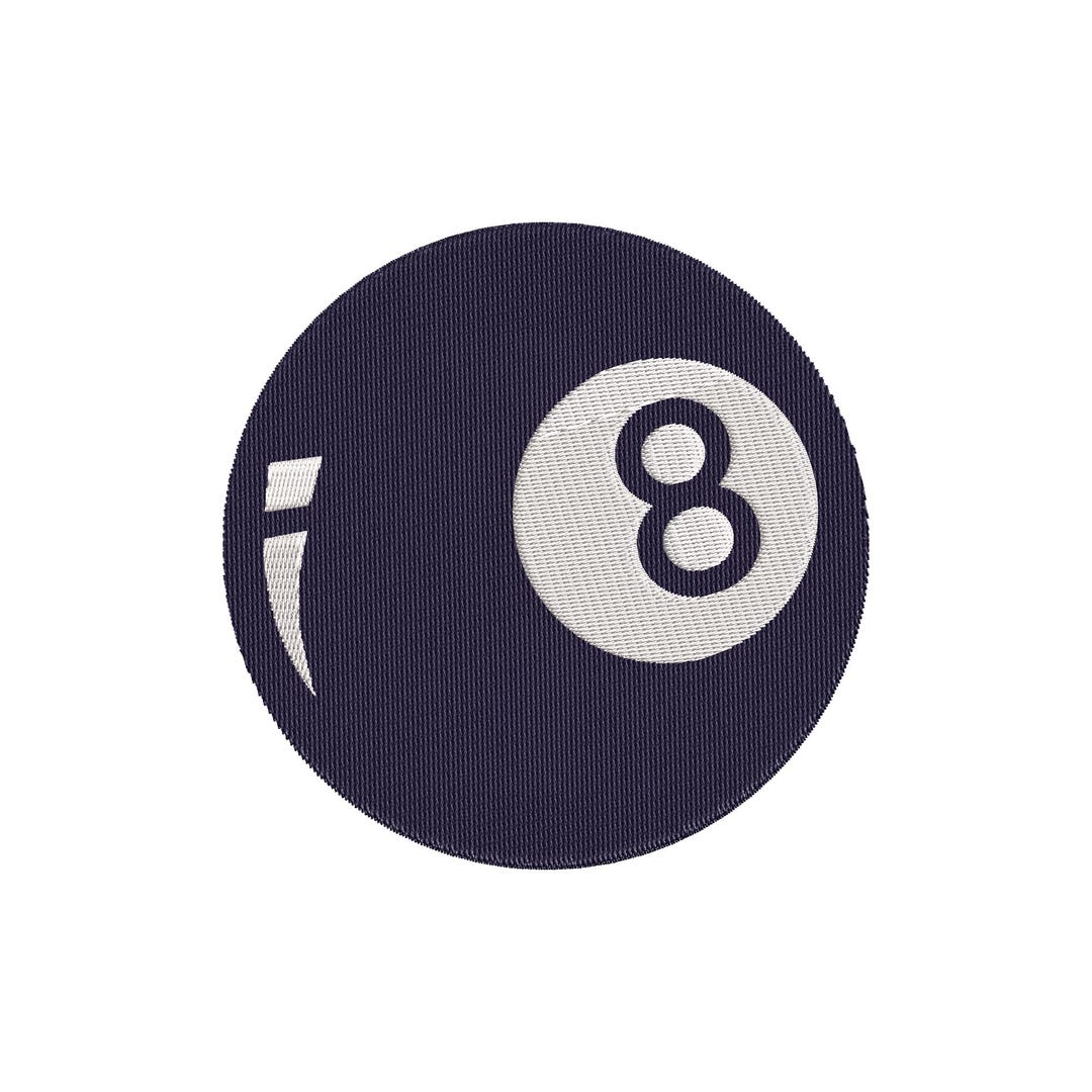 8 Ball Billiards Embroidery Design, Eight Ball Designs File, Pool ...