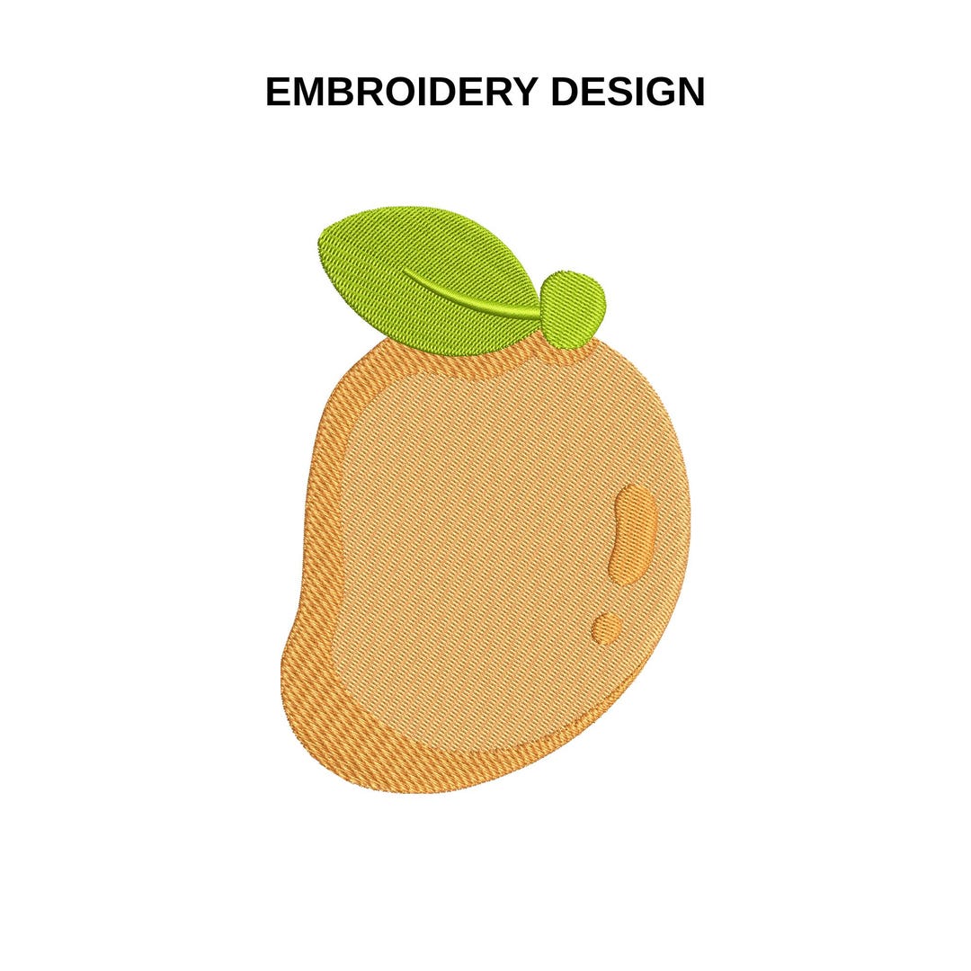 Mango Embroidery Design, Fruit Embroidery, Food Embroidery, Kitchen ...