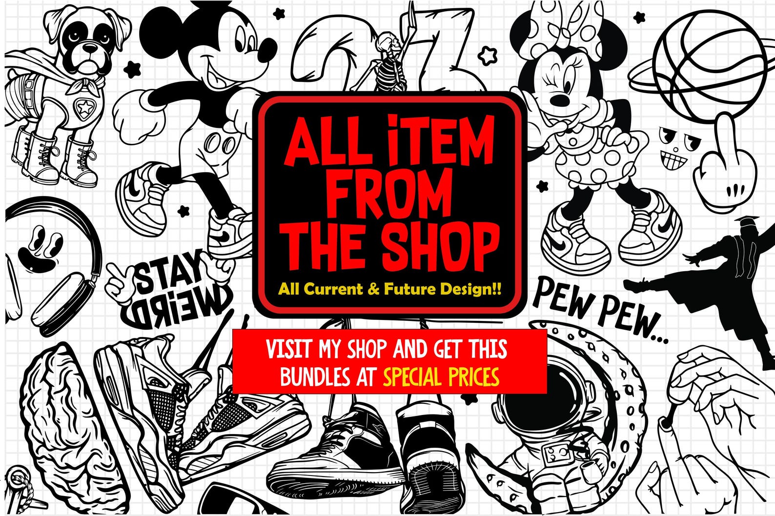 Middle Finger Mouse SVG, Cute Cartoon PNG, Cricut Digital File - Etsy