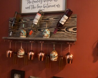 Farm House Wine Rack. 100 Year Old Barn Wood Wine Rack. Rustic Home ...