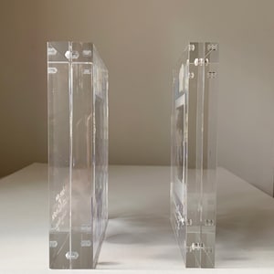 Pressed Flower Photo Acrylic Frame Custom Lettering Instant Film Photo ...