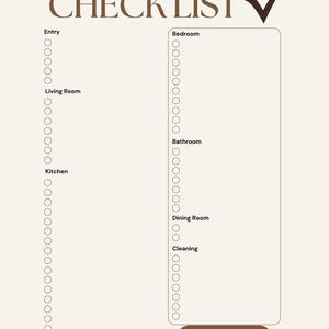 Move-in Essentials Checklist | First Home Setup Printable | Room-by ...