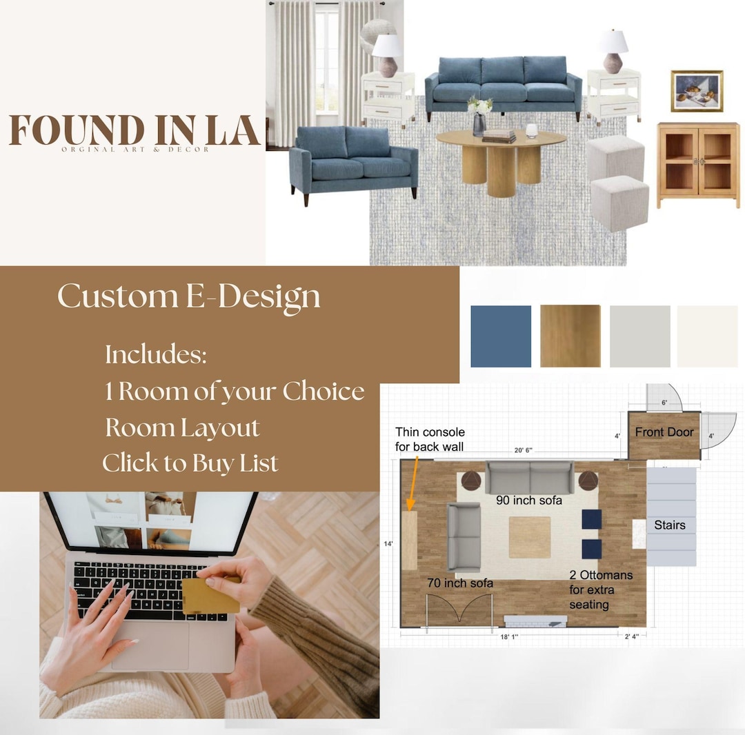 Custom Room Interior Design|interior Design Service E-design|custom ...