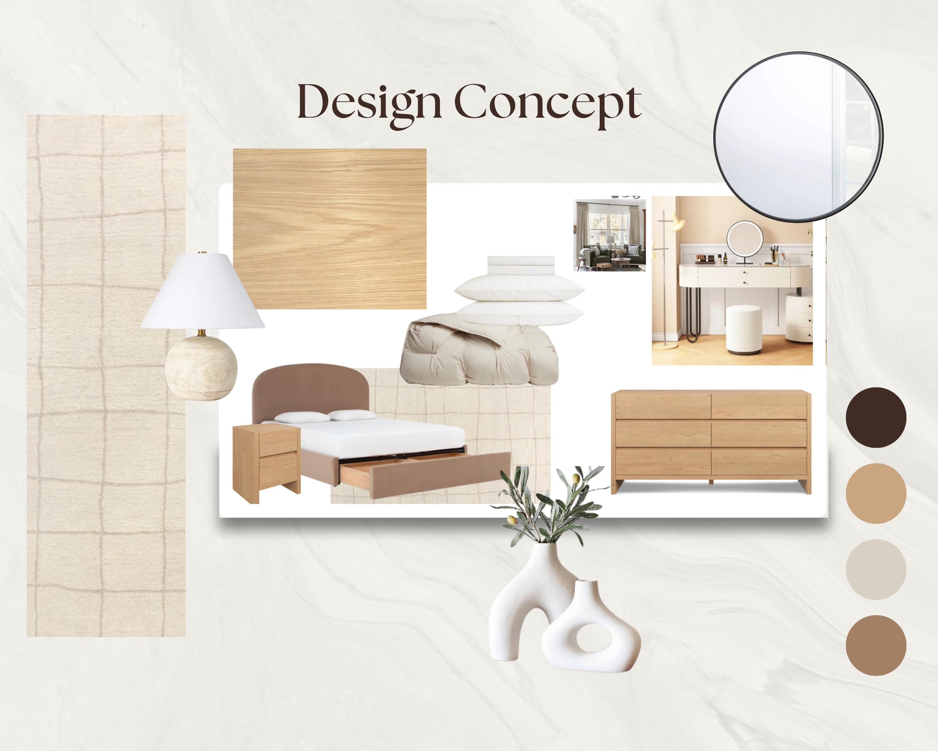 Virtual Interior Design | Custom Room E-design Package | Mood Board ...
