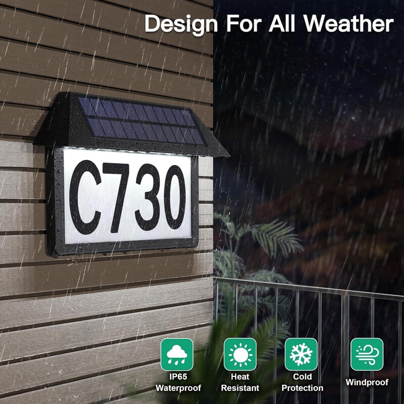 Lighted House Number - Etsy