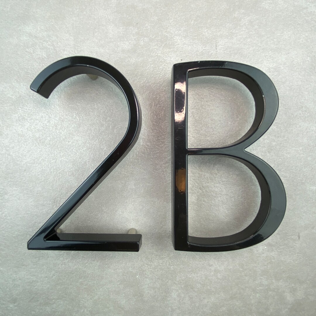 House Number -5 Inch Floating Modern House Numbers Made by Zinc Alloy ...