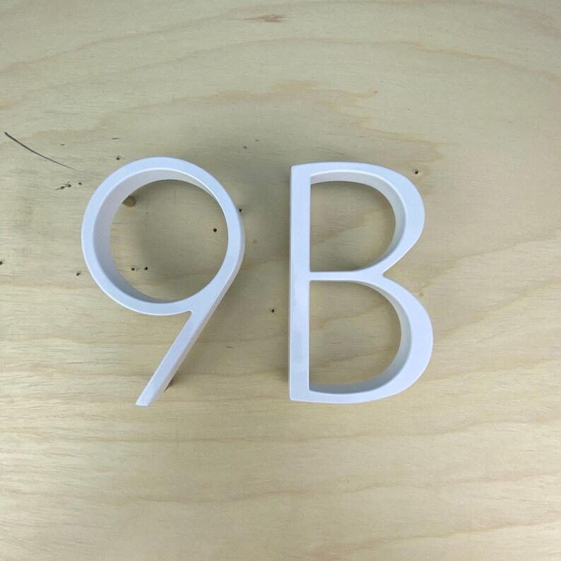 House Numbers white Floating House Number for Home - Etsy