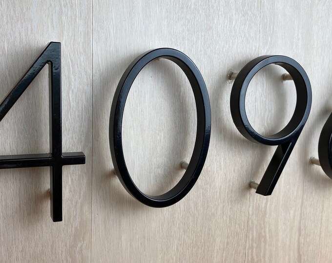 House Numbers Modern House Number Sign in White Colour With - Etsy