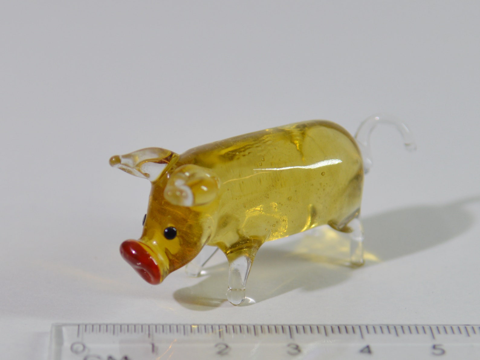 Pig Pig Glass Figure Handmade Glass Animals Murano Glass - Etsy