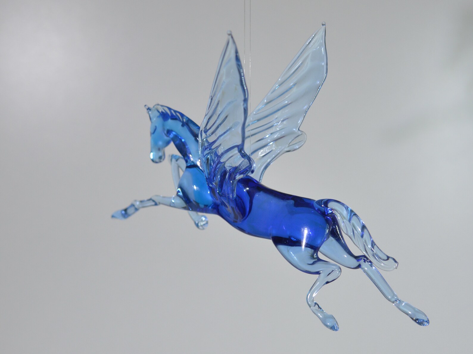 Pegasus Glass Figure Handmade Glass Animals Murano Glass - Etsy