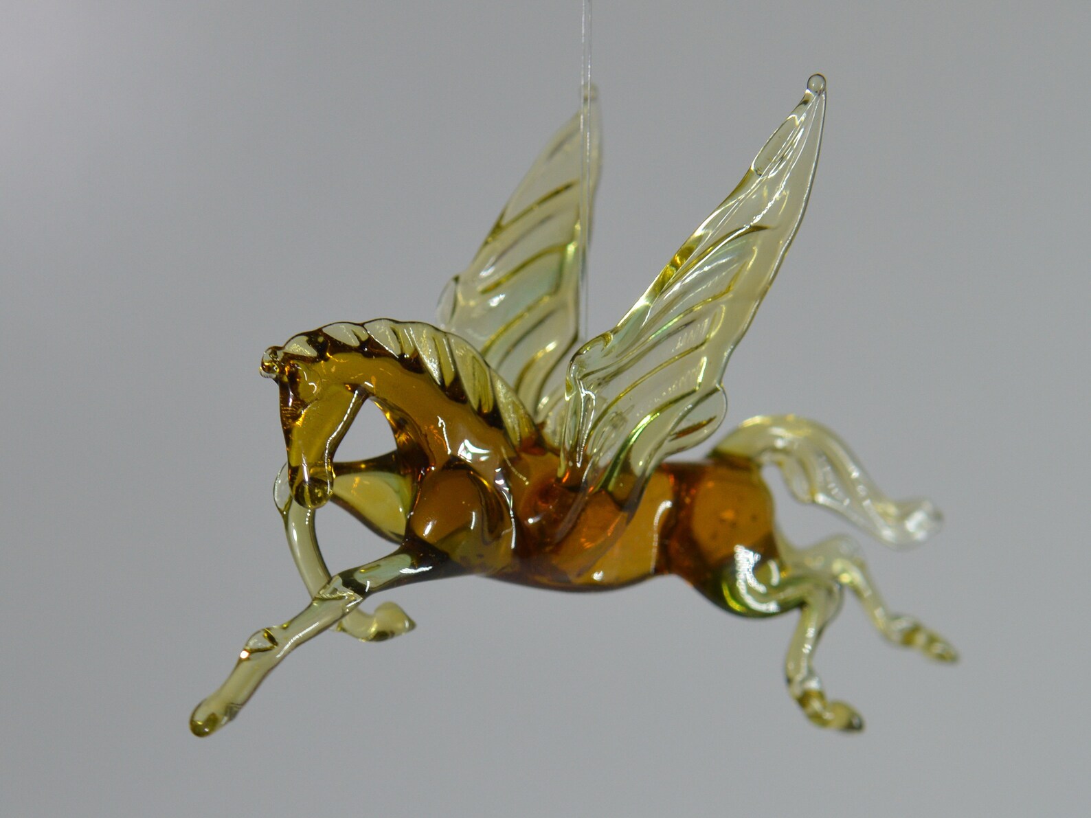 Pegasus Glass Figure Handmade Glass Animals Murano Glass - Etsy