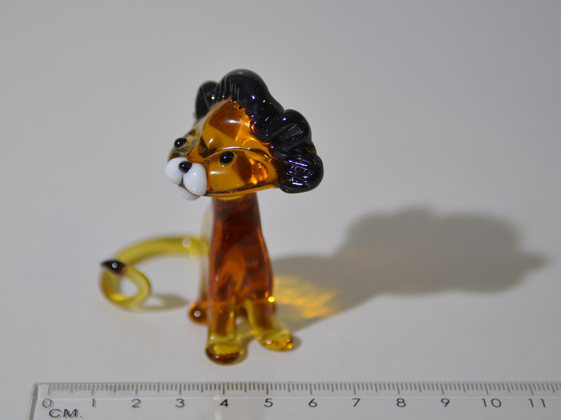 Lion Lion Glass Figure Handmade Glass Animals Murano - Etsy