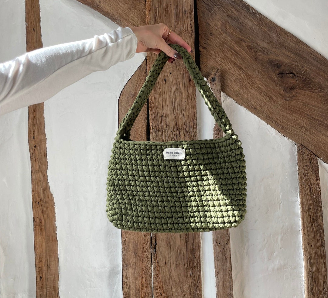 Recycled Sustainable Crochet Shoulder Bag - Etsy