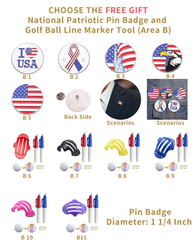 National Patriotic Flag Bamboo Golf Tees - 3 1/4 Inch - 50 Tees ...