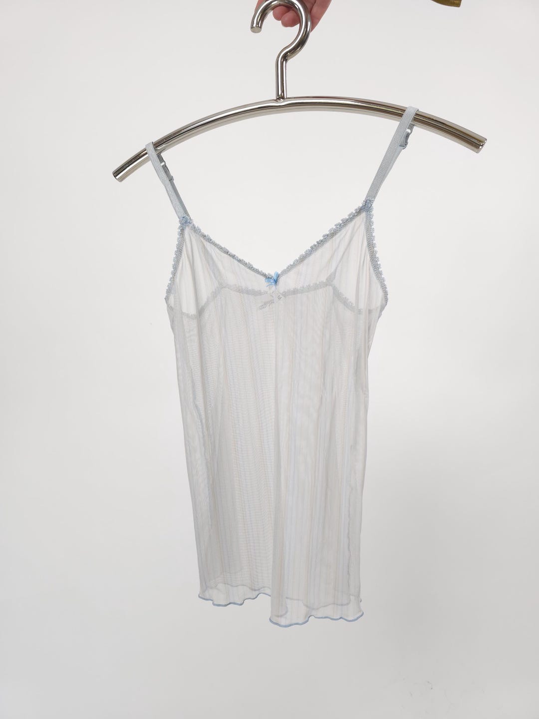 Vintage Y2k 90s Blue Transparent Top Size S 90s 2000s Top Transparent ...