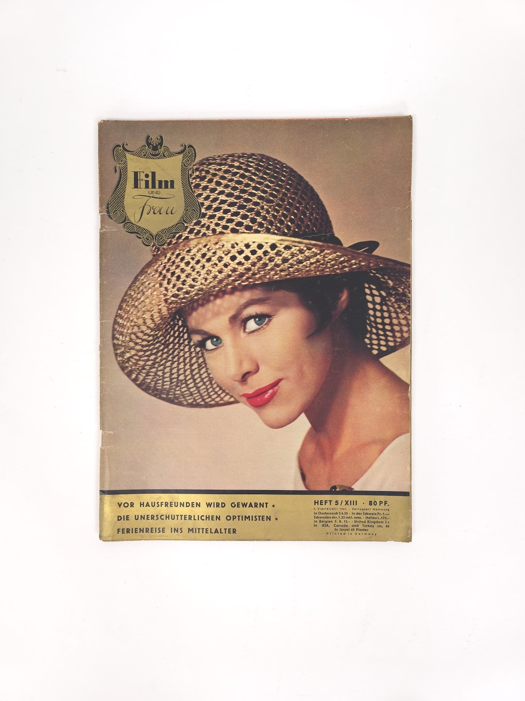 Vintage 1961 Original Film and Woman Fashion Magazine Issue 5/X ...