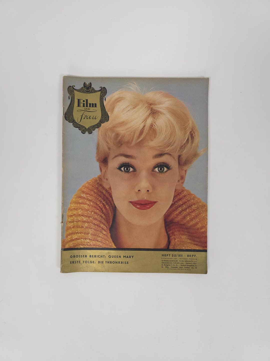 Vintage 1960 Original Film and Woman Fashion Magazine Issue 22/X ...