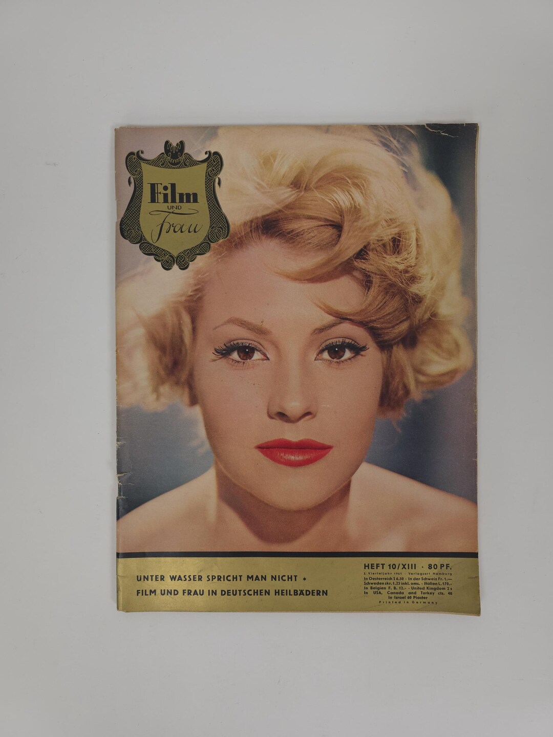 Vintage 1961 Original Film and Woman Fashion Magazine Issue 10/X ...