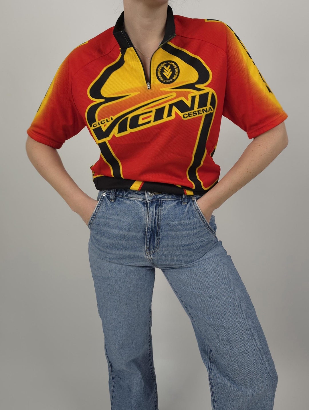 Vintage Racing Shirt 80s Orange 80s Retro Old School Shirt Racing Bike ...