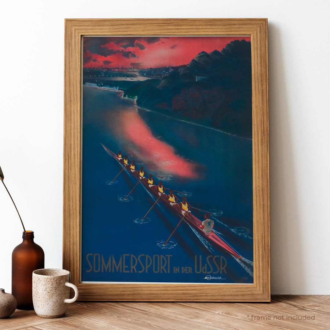 Crimea Vintage Poster, Crimea Retro Print, Vintage Soviet Travel Poster ...