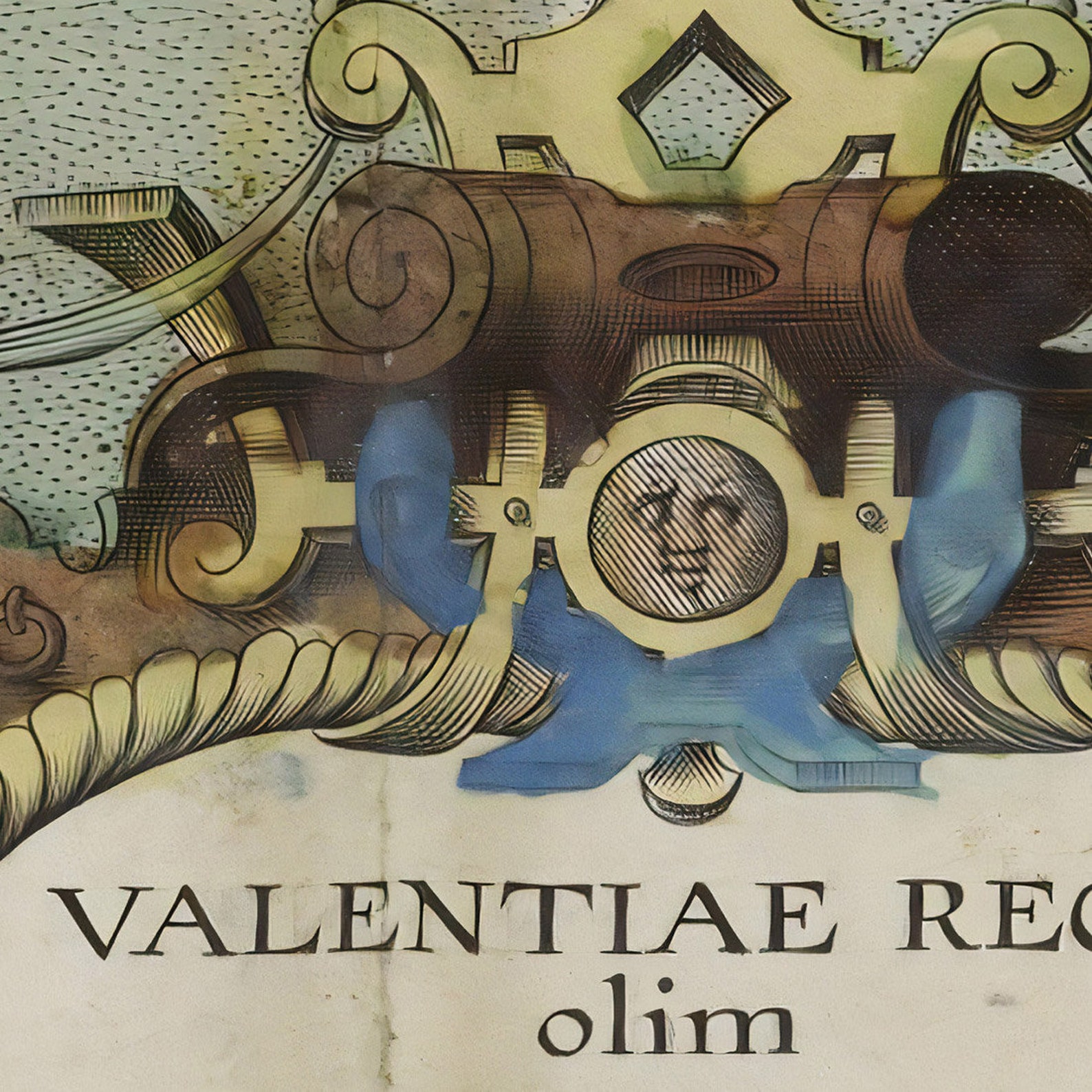 Map of Valencia Antique Map of Valencia Old Historical Map - Etsy