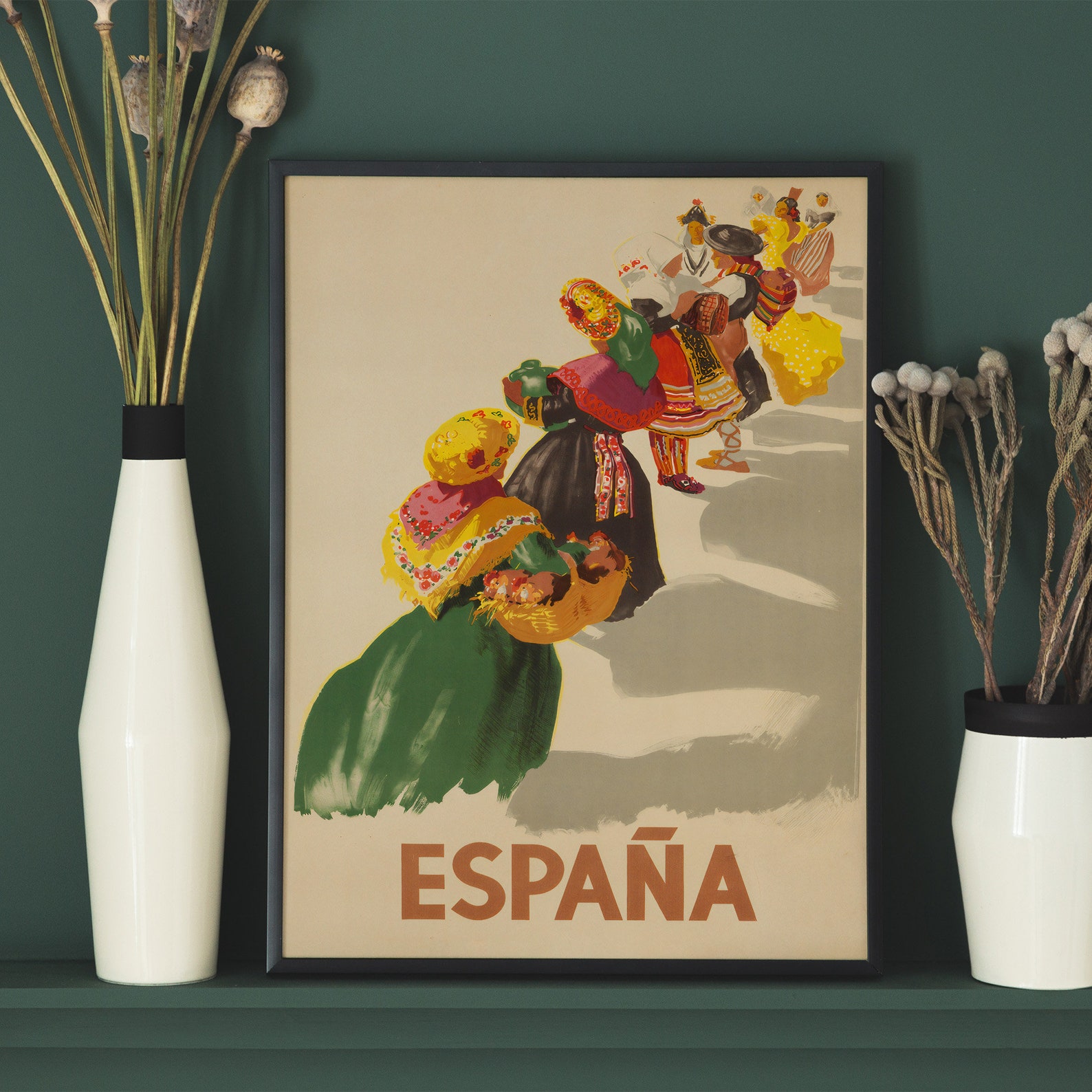 Espana Vintage Poster Espana Retro Print Vintage Spanish | Etsy