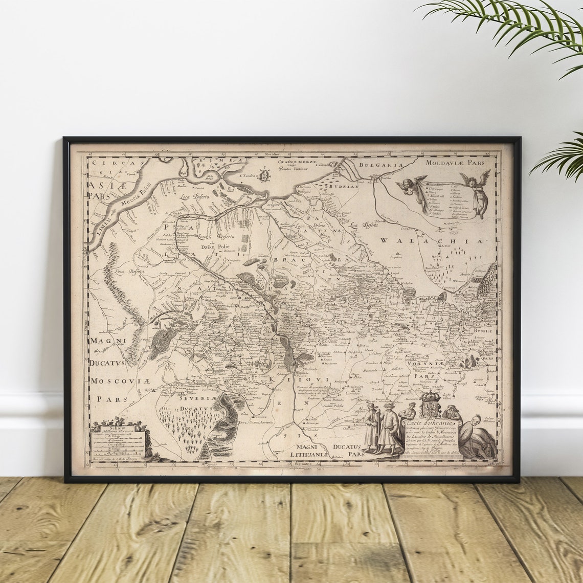 1660 Map of Ukraine Antique Map of Ukraine Old Map of | Etsy