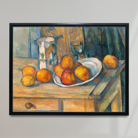 Paul Cézanne Painting Still Life With Milk Jug and Fruit ca. - Etsy