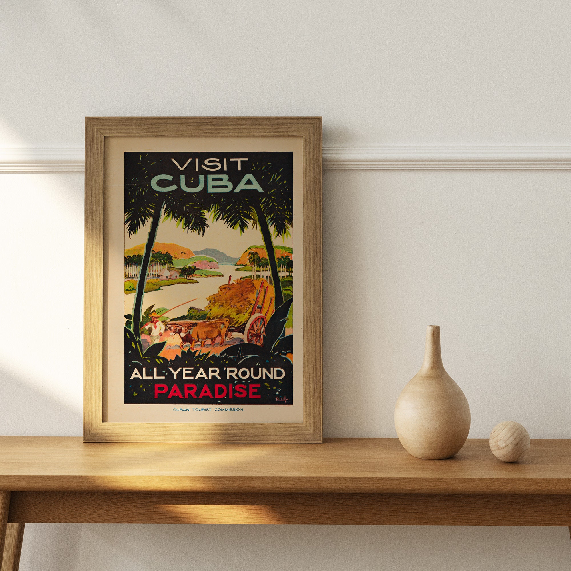 Cuba Vintage Poster Cuba Retro Print Vintage Cuban Travel - Etsy
