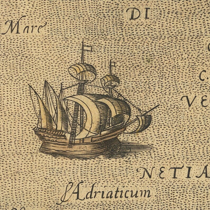 1584 Map of Greece Antique Map of Greece Old Map of Greece - Etsy