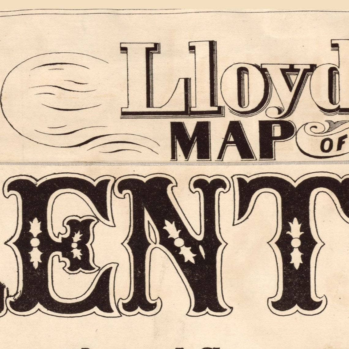 Rail Road Map of Kentucky Historical Map of Kentucky Antique - Etsy