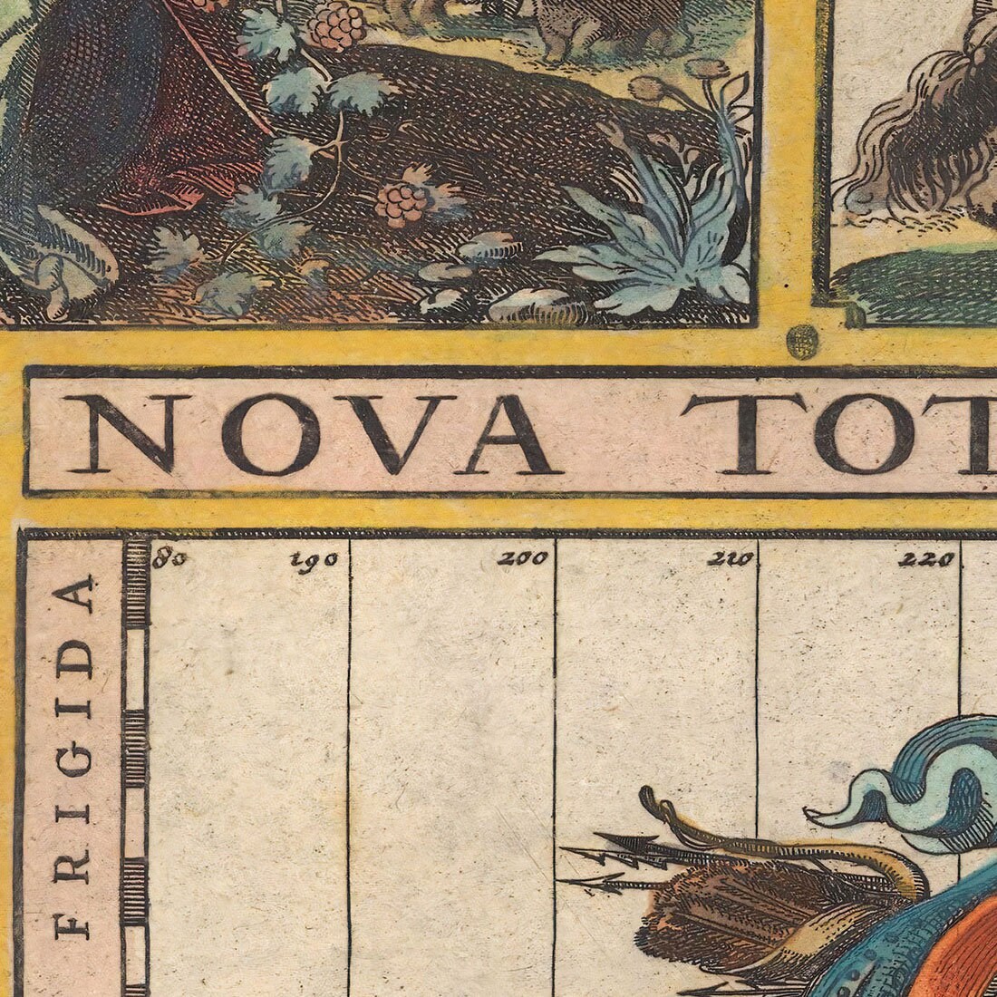 1652 World Map and Hydrographic Map 17th Century Antique Map - Etsy