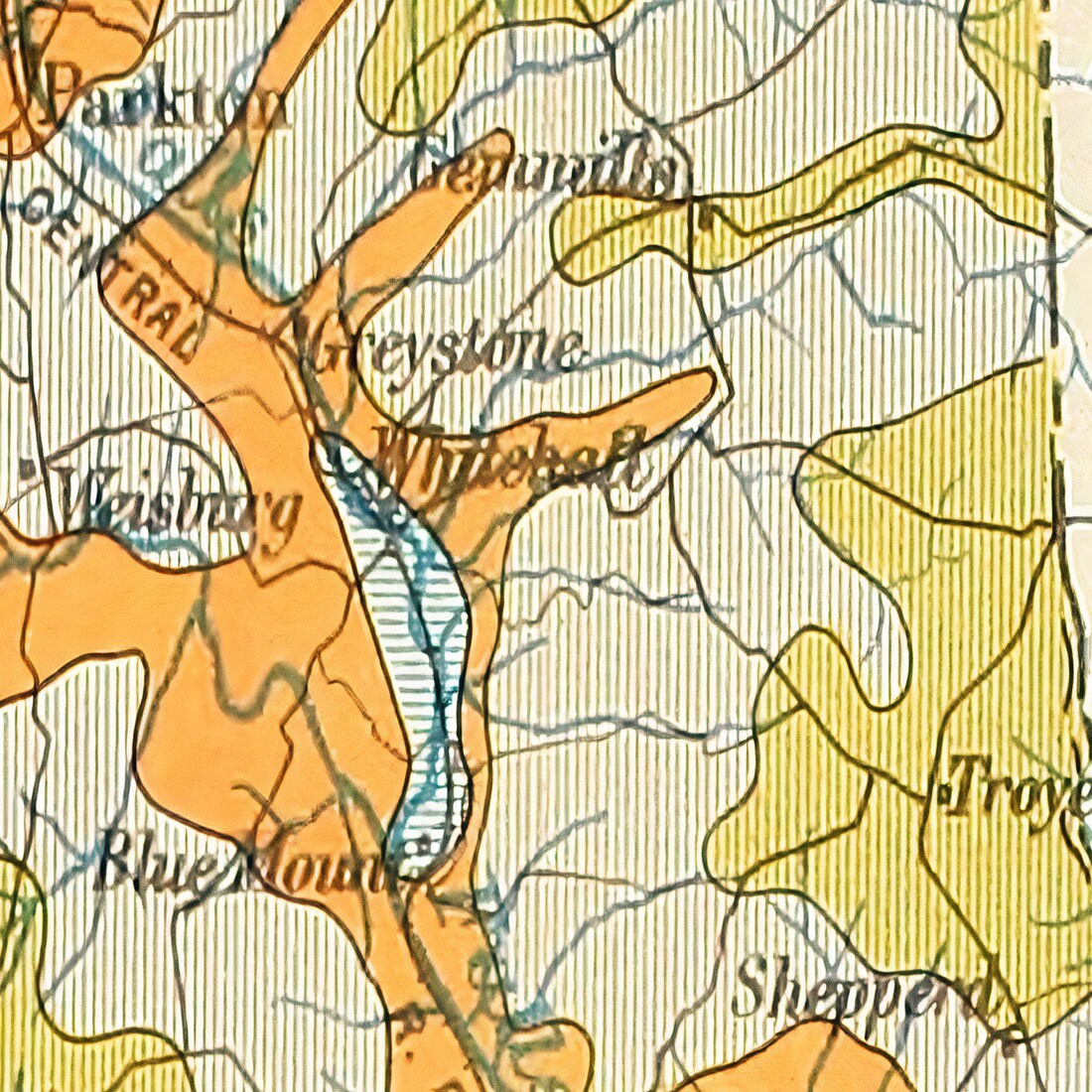 1929 Baltimore County Geological Map Baltimore County | Etsy