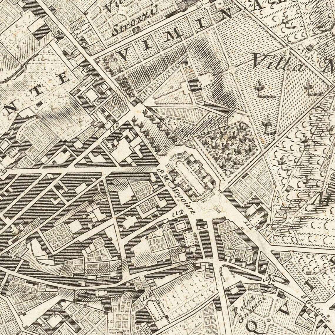 1748 Map of Rome Antique Map of Rome Old Historical Map of - Etsy