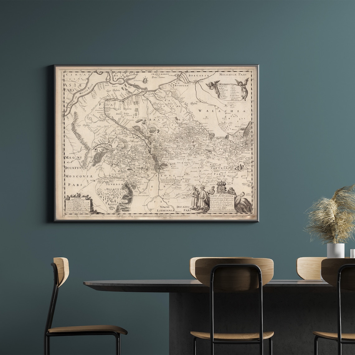 1660 Map of Ukraine Antique Map of Ukraine Old Map of | Etsy