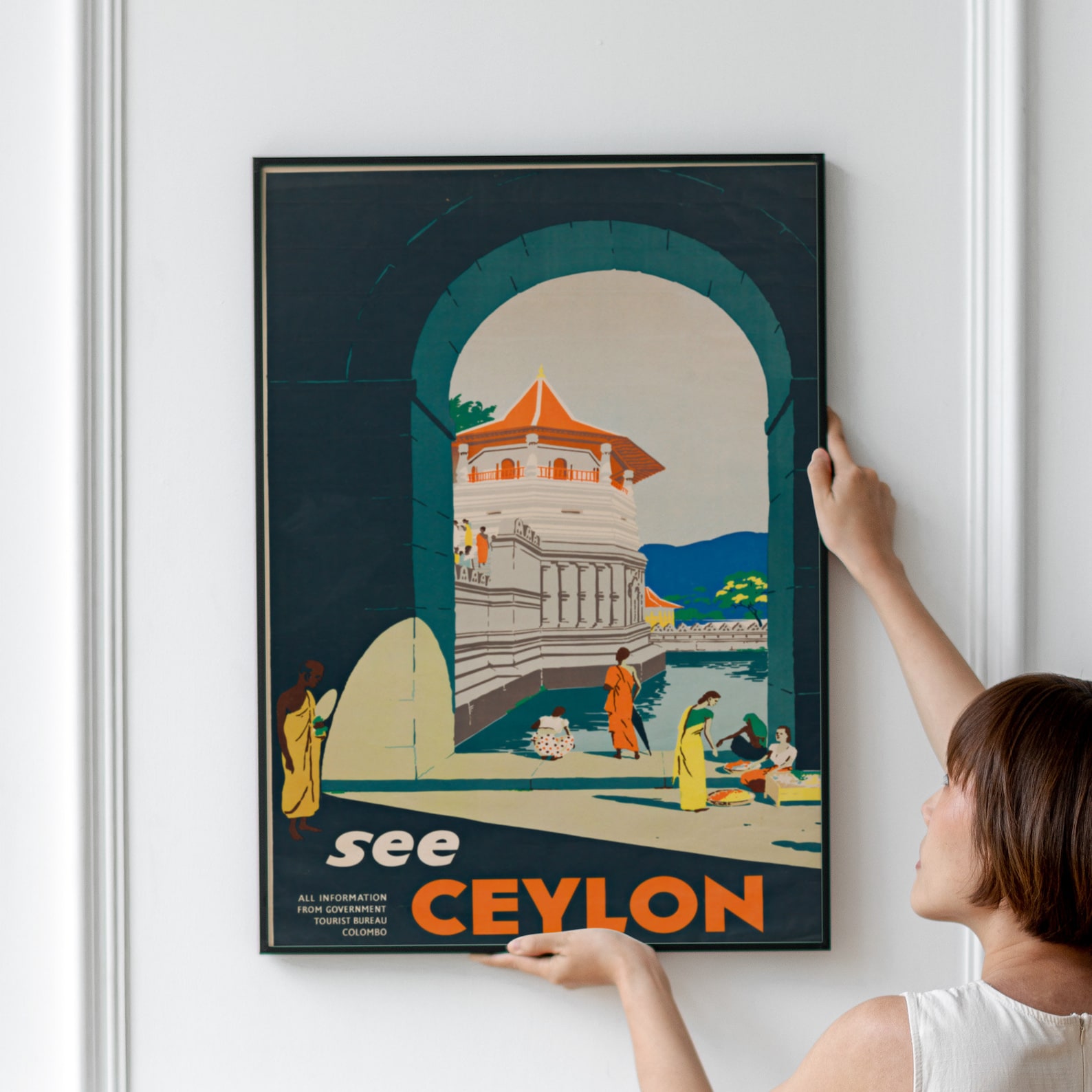 Ceylon Vintage Poster Ceylon Retro Print Vintage British - Etsy
