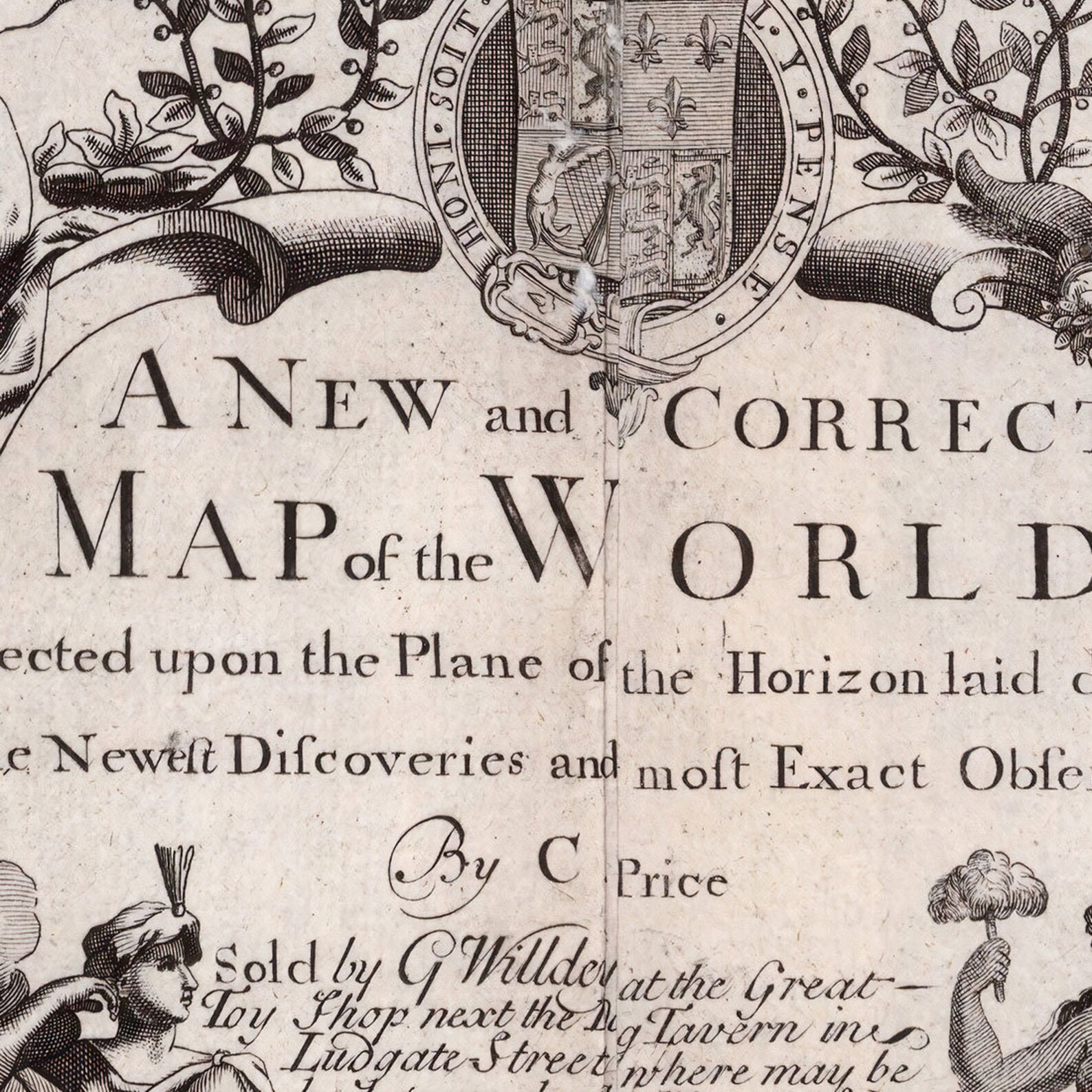 1714 Map of the World 18th Century Antique Map of the World - Etsy